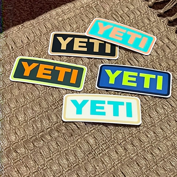 Design | 5 Yeti Stickers All 5 Stickers 4 Inches | Poshmark